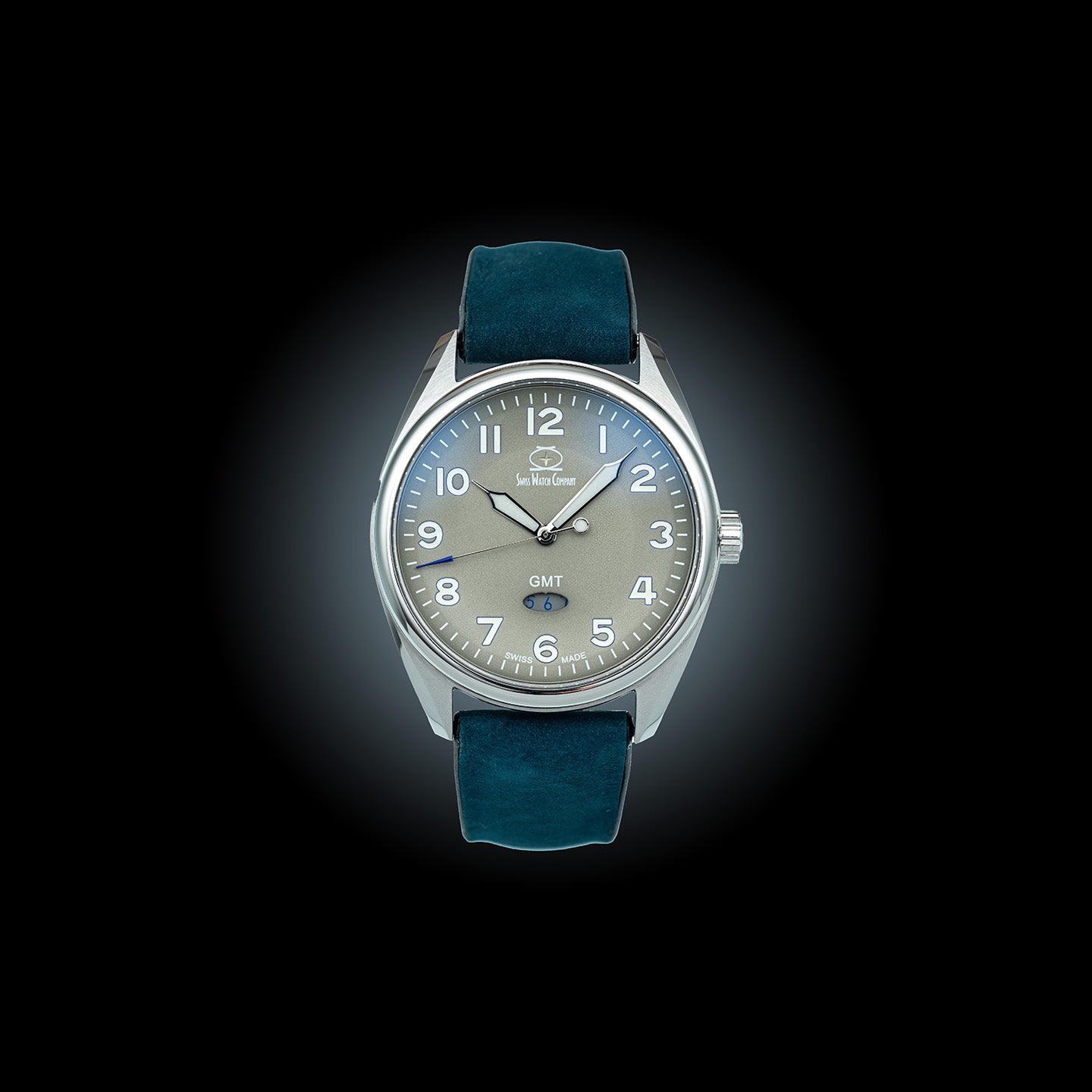 ARK GMT Grey Blue – Swiss Watch Company